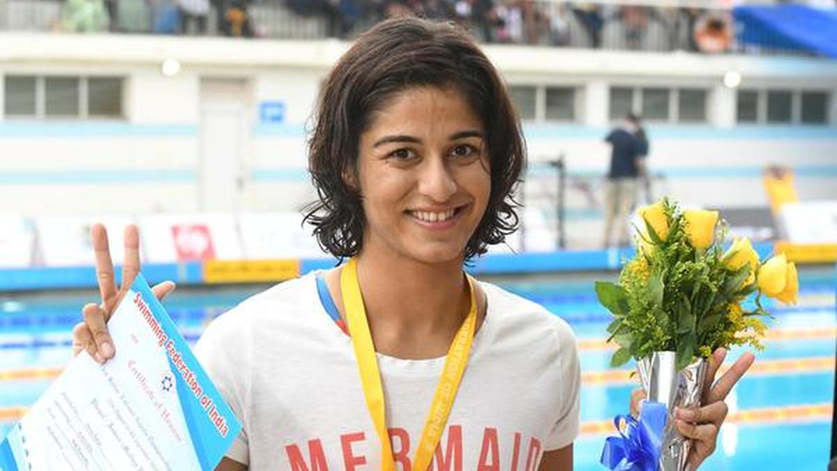 Divya breaks national record again in her lucky pool - The Hindu