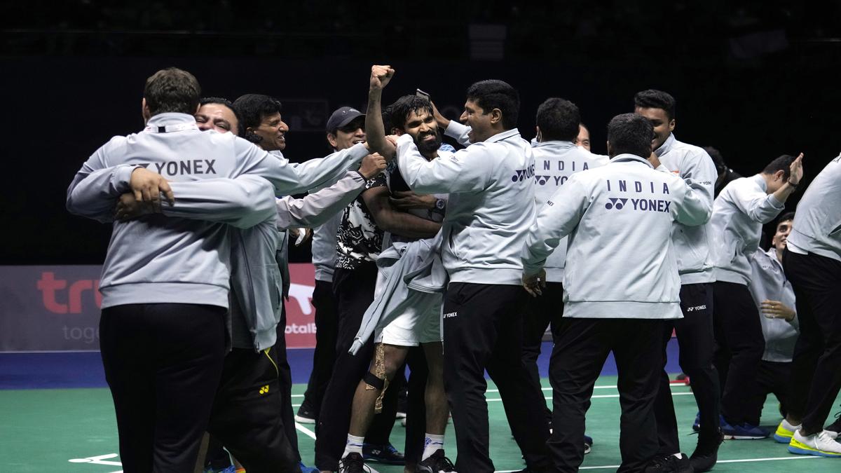 India rejoices historic triumph in Thomas Cup badminton - The Hindu