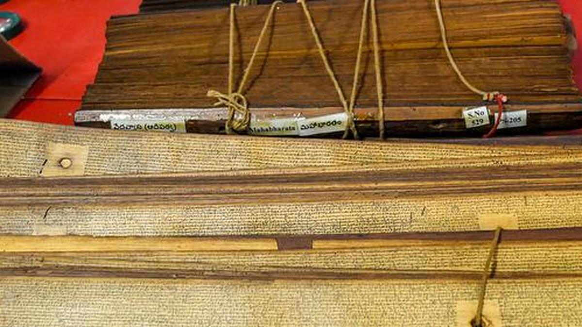 Keeper of ancient palm-leaf inscriptions - The Hindu