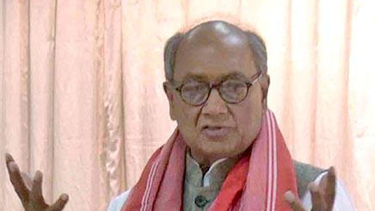 BJP planning Haryana-like violence in MP: Digvijaya - The Hindu