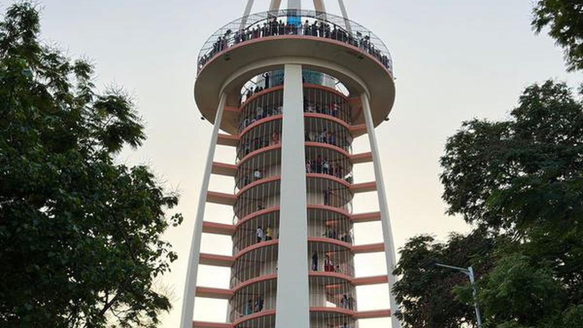At the top of a 12-storey tower for a bird’s eye view of Anna Nagar ...