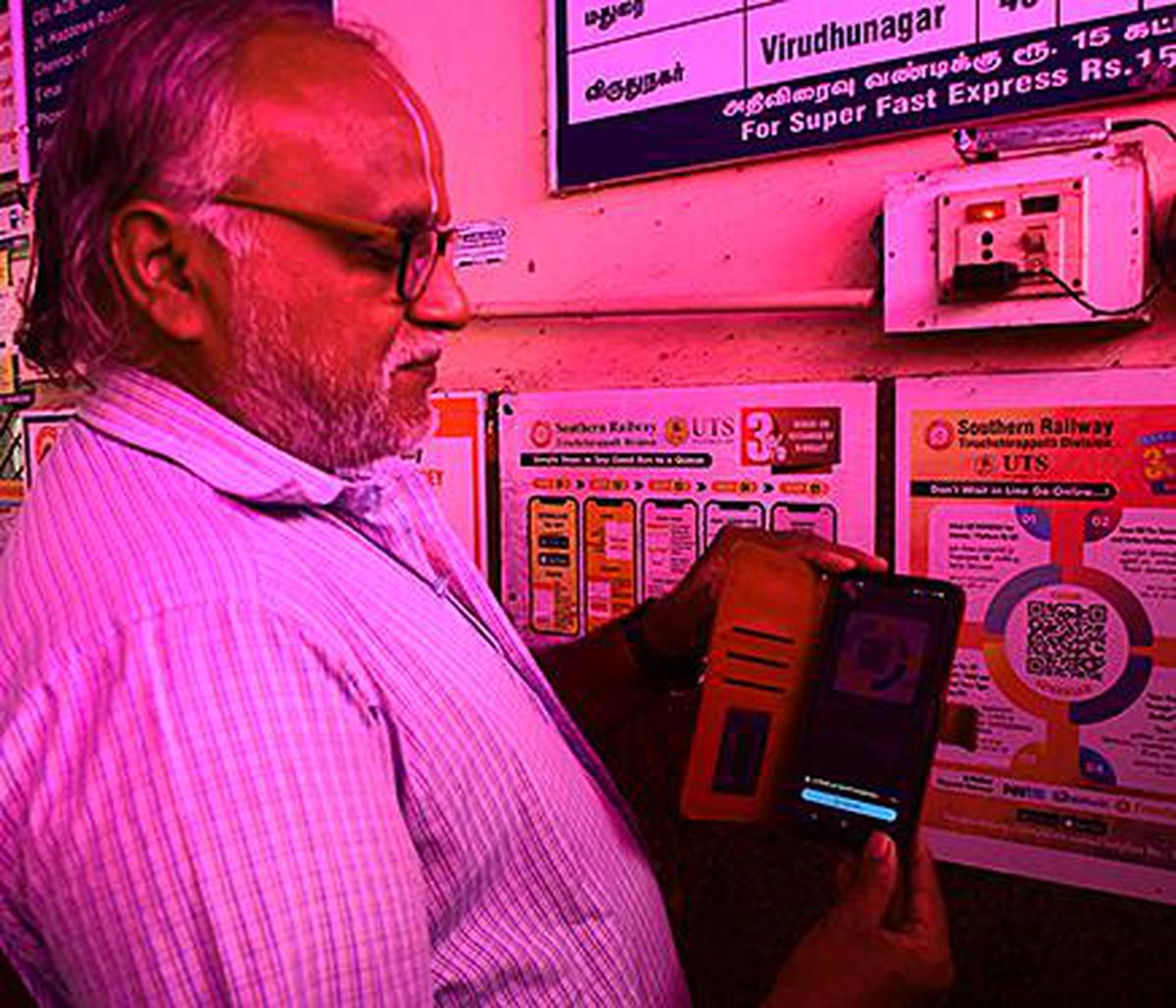 Tiruchi Railway Division introduces QR code-enabled unreserved ticket ... Tiruchi Railway Division introduces QR code-enabled unreserved ticket ...