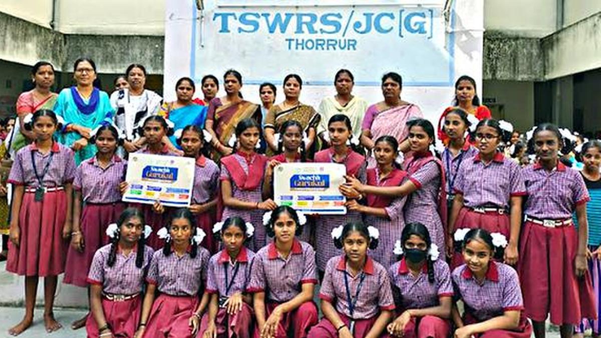 TSWREIS institutions vie for cleanest tag - The Hindu
